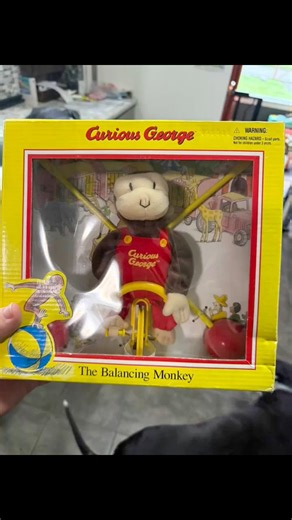 My grama got my brother this zip line Curious George when we were little. I was always jealous of it. I found it in ebay for Waylon. But is it for me or is it for Waylon? 🤷‍♀️🙊🤭 #curiousgeorge #kidstoys #kidtoys #kidstoysonline #ebay #ebayfinds #vintagetoys #90snostalgia #90skids #90sKidsMemories #90stoys #zipline #monkey | Jenna Hensley
