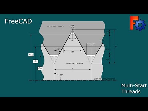 FreeCAD 0.19 How to Draw Multi-start threads