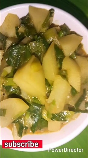 spring onion potato fry | tasty spring onions recipe, easy veggie fry