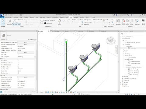 Plumbing - Draw pipe route in Revit