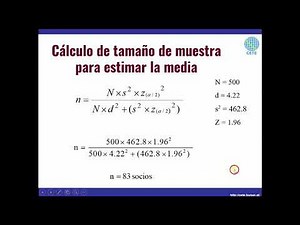 Cálculo de tamaño de muestra en el muestreo simple aleatorio