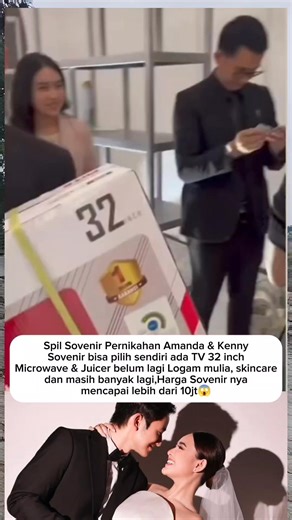 Wow sovenir pernikahan Amanda & Kenny harganya di perkirakan lebih dari 10jt #fyp #amandamanopo #beritaartis #beritaviral #masukberanda #4u | Sefti Mandasari