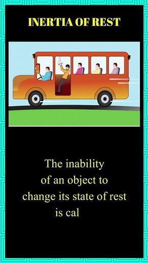 Inertia Of Rest & Inertia Of Motion | Bus Passengers Example | #shorts #ytshorts #physics