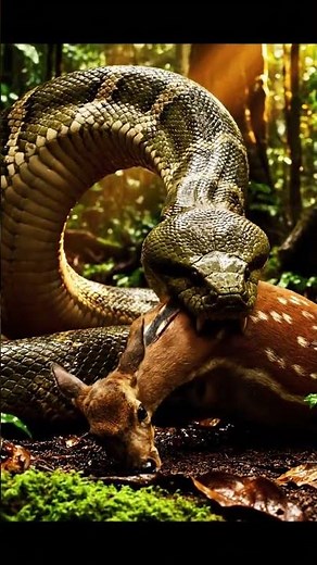 "Wildlife Attack Moments *SNAKE vs DEER* Epic Animal Fights & Survival | Beast Battle Shorts"