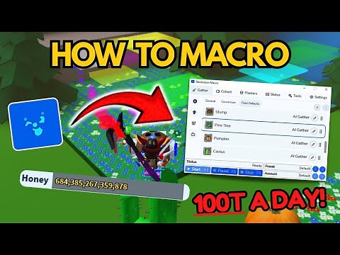 How to Macro [100 TRILLION A DAY] with Revolution Macro in Bee Swarm Simulator