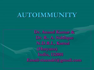 AUTOIMMUNITY - SlideServe