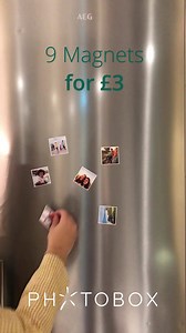3.9K reactions · 945 shares | 9 Magnets for £3 ✨✨ So quick and easy to spice up the fridge with your favourite photos, straight from your phone! Don't miss out | Photobox | Facebook