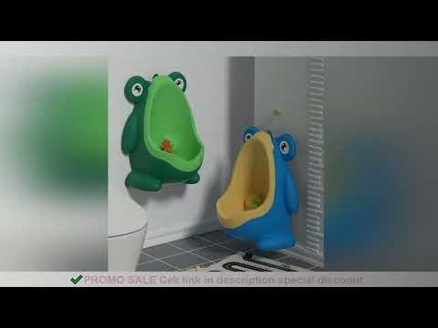 Baby Boys Standing Potty Cartoon Frog Shape Wall-Mounted Urinals Toilet Training Stand Vertical Urin