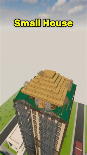 Minecraft Apartment Building Crash Test! #minecraft #teardown