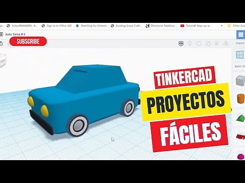 Tinkercad Proyectos Fáciles - diseñando un auto básico🚗