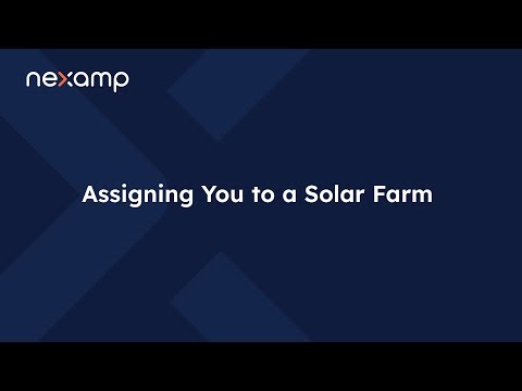 Assigning You to a Solar Farm