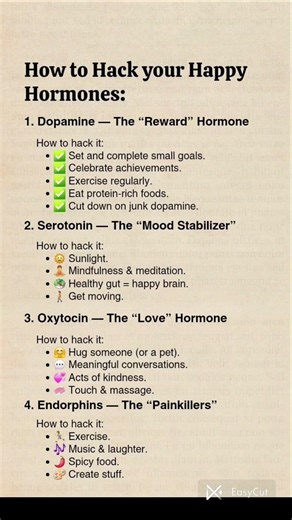 How to Hack Your Happy Hormones Naturally | Dopamine, Serotonin, Oxytocin, Endorphins
