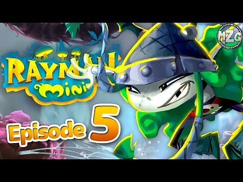 Rayman Mini Gameplay Walkthrough Part 5 - World 5 The Foliage 100%!