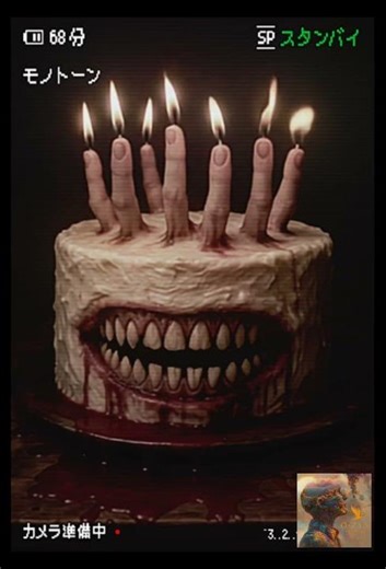 This cake wants to eat your fingers.
