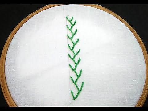 Hand Embroidery For Beginners - Feather Stitch