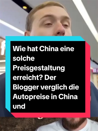 Autopreise in China im Vergleich zu Russland