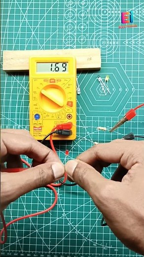 How to Use a Multimeter to Measure LED Voltage | Easy LED Voltage Test Tutorial | #electroida #diy