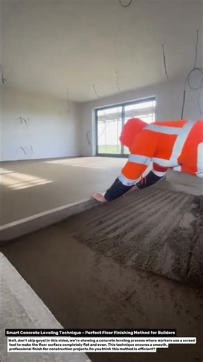 Smart Concrete Leveling Technique – Perfect Floor Finishing Method for Builders.