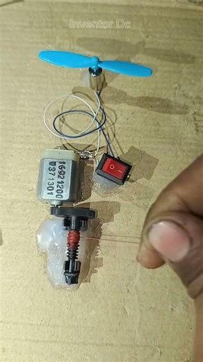 Running Drone Motor Fan With Rope Mechanism Dc Motor #diy #project #dcmotor