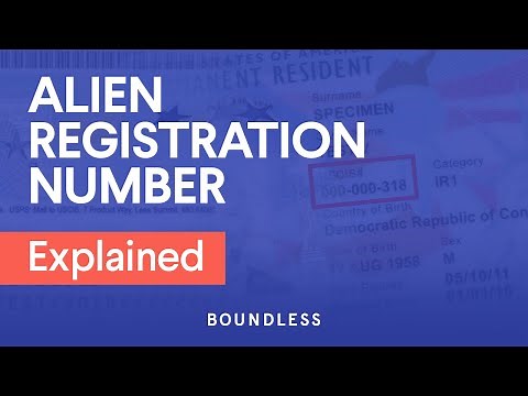 Alien Registration Number, Explained