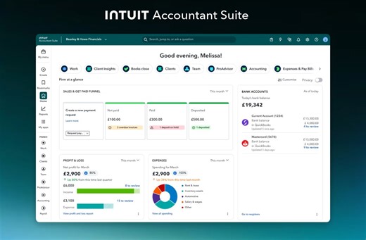 We're proud to announce the launch of the Intuit Accountant Suite ✨ We’ve moved beyond just "tools" to a true all-in-one platform. From lead management to month-end close, and client insights, we are helping accounting firms manage their clients, teams, and data with a single sign-in. This isn’t just an update, it’s a new way to work. It features embedded Intuit AI that proactively identifies trends, a customisable home base for every team member, and centralised client management to eliminate "