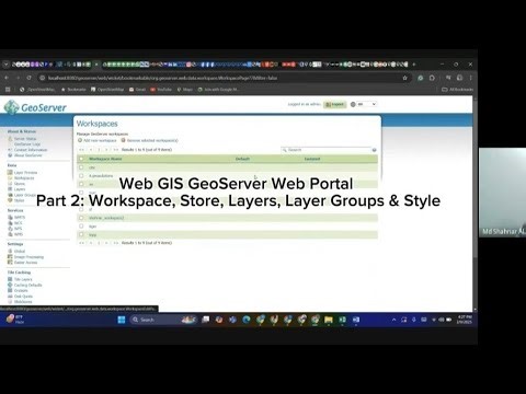 GeoServer Tutorial: Web Portal Overview – Workspace, Store, Layers & Styles (Part 2)