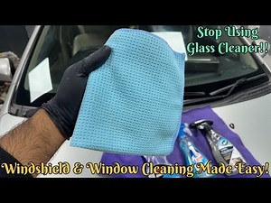 Best Glass Cleaning Microfiber Towel || Waffle Weave || Streak & Lint Free | Windshield Clean expert