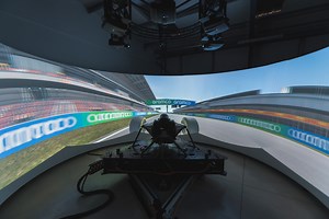 Behind the wheel of the world's most advanced racing simulator