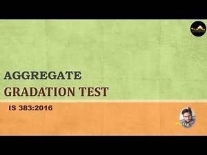 GRADATION TEST for AGGREGATES