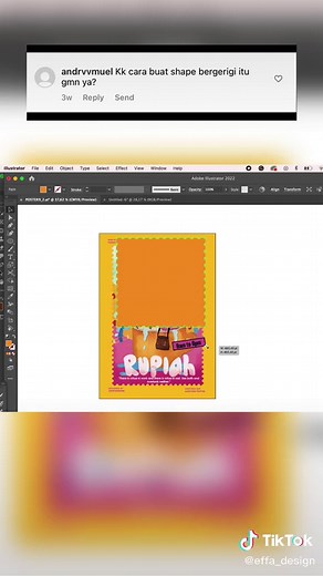 Tutorial Adobe Illustrator Part 1 - Cara bikin border gerigi di shape rectangle ⏰🖱 . . . . #poster #posterdesign #artanddesign #colors #adobe #adobeillustrator #adobephotoshop #adobepremiere #illustration #typography #typo #jakarta #cfw #kualalumpur #australia #bali #graphicdesigner #fyp #fypgakni #fypviral #fypシ゚viral #fypシ