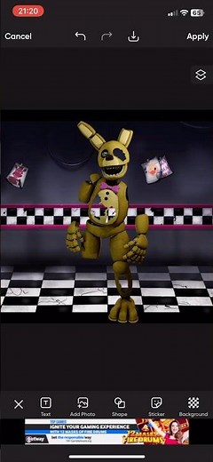 Making Springlocked Spring Bonnie #shorts #fnaf #springbonnie #springlock