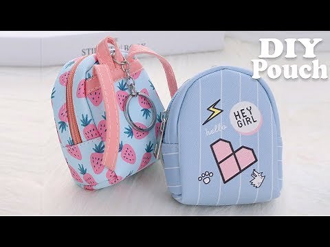 DIY MINI BACKPACK POUCH TUTORIAL // Money Phone Case Backpack from Scratch