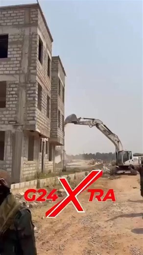 🇬🇭 Day 2 of demolition: The Natural Disaster management organization (NADMO) continued with the dismantling of unauthorized structures at Tse Addo, including a newly constructed storey building, on the Ise Addo side of the Kpeshie Lagoon. Cc: @g24tv | Wildout Ghana