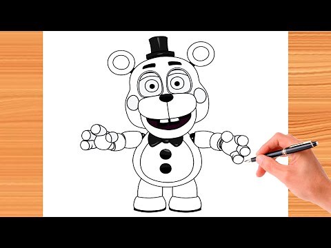 How To Draw Helpy from Five Nights at Freddy's easy - Drawing Step by Step