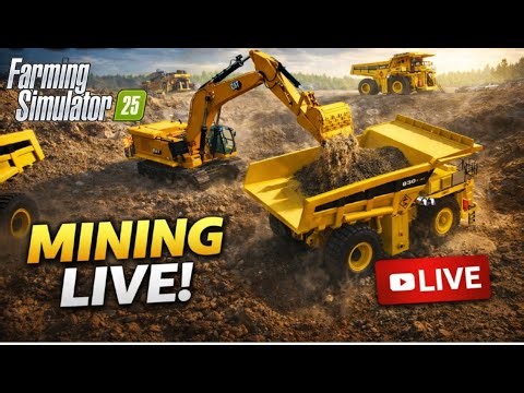 LIVE FS25 GOLD MINING! Multiplayer stream! Versicle stream