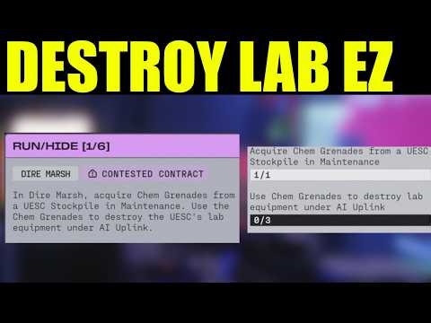 Marathon - how to use chem grenades to destroy lab equipment under ai uplink