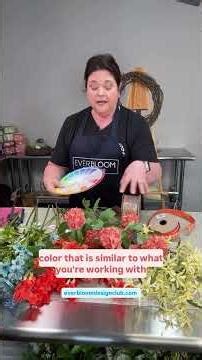 Do you use a color wheel to determine your color palette for your silk flower designs? This week in