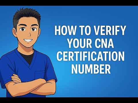 How to Verify Your CNA Certification Number