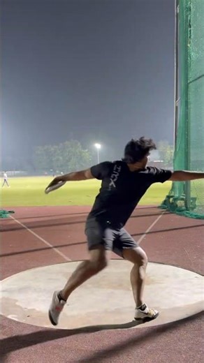 Discuss throw technique practice Indian player Chandigarh stadium junior player