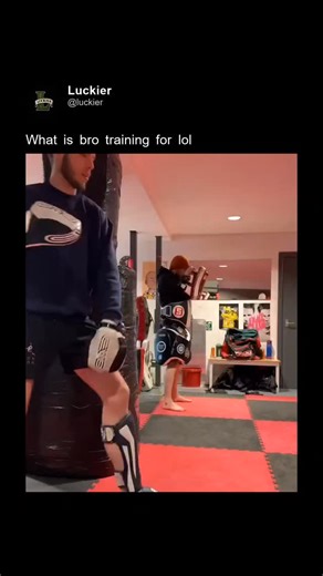 Luckier on Instagram: "What is bro training for lol"