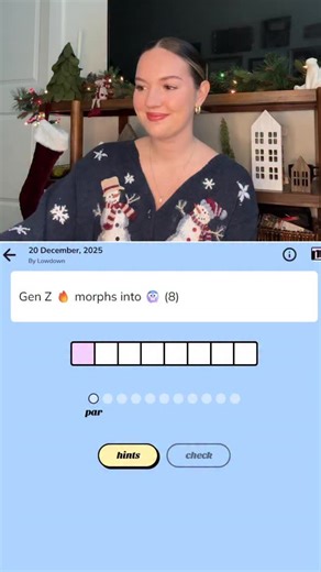 Hannah❤️ on Instagram: "Minute Cryptic Saturday, December 20th, 2025 solve // emojis have entered the chat!"