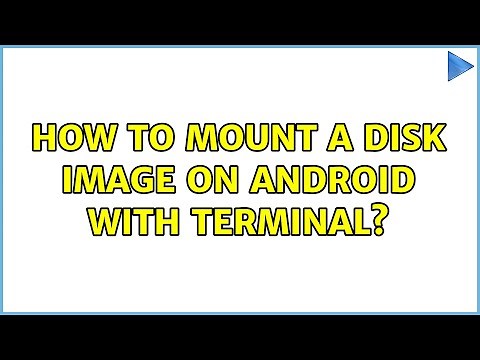 How To Mount A Disk Image On Android With Terminal?