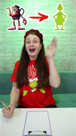 How to draw Ta ta ta Sahur Grinch #shorts #drawing