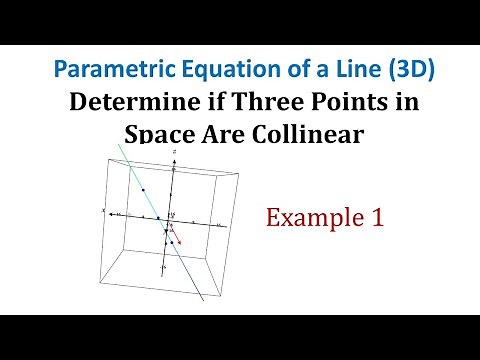Determine if Three Points in Space are Collinear (Example 2)