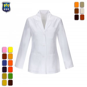 [Hot Item] Unisex Designs Cotton Acid Resistant Doctor Lab Gown Apron Lab Coats