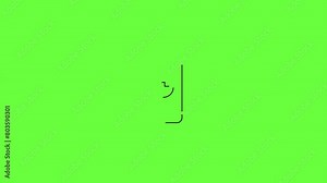 medical icon with mobile animation on Greenscreen background. Continuous line art drawing medicine. Single line drawing.