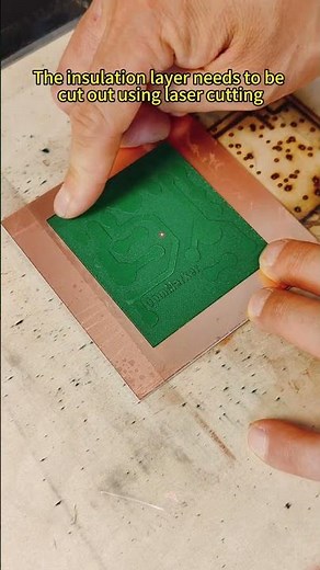 very perfect PCB made by myself using ComMarker B4 mopa 60 #pcb #cnc #fiberlaser #laserengraving