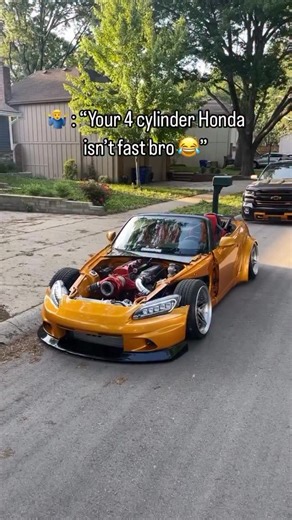 Reyes Jesus on Instagram: "4 cylinders don’t scare V8s… or do they? 😈 #turbo #procharger #supercharged"