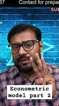 Methodology to construct econometric model part 2