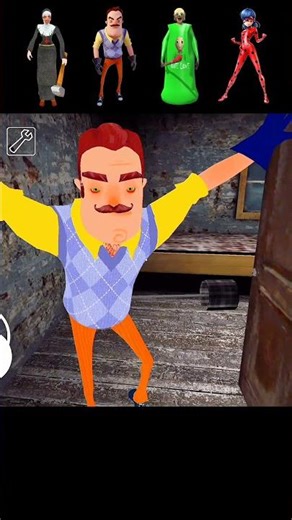 Baldi Granny Hello Neighbor Evilnun vs Poi poi poi Funny Dance 😂🤣 #Granny #grannygrendpa #Shorts